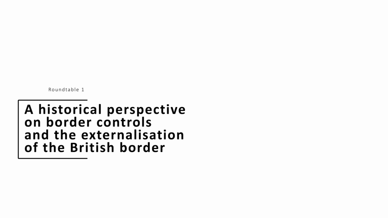 Study day- A historical perspective on border controls and the ...