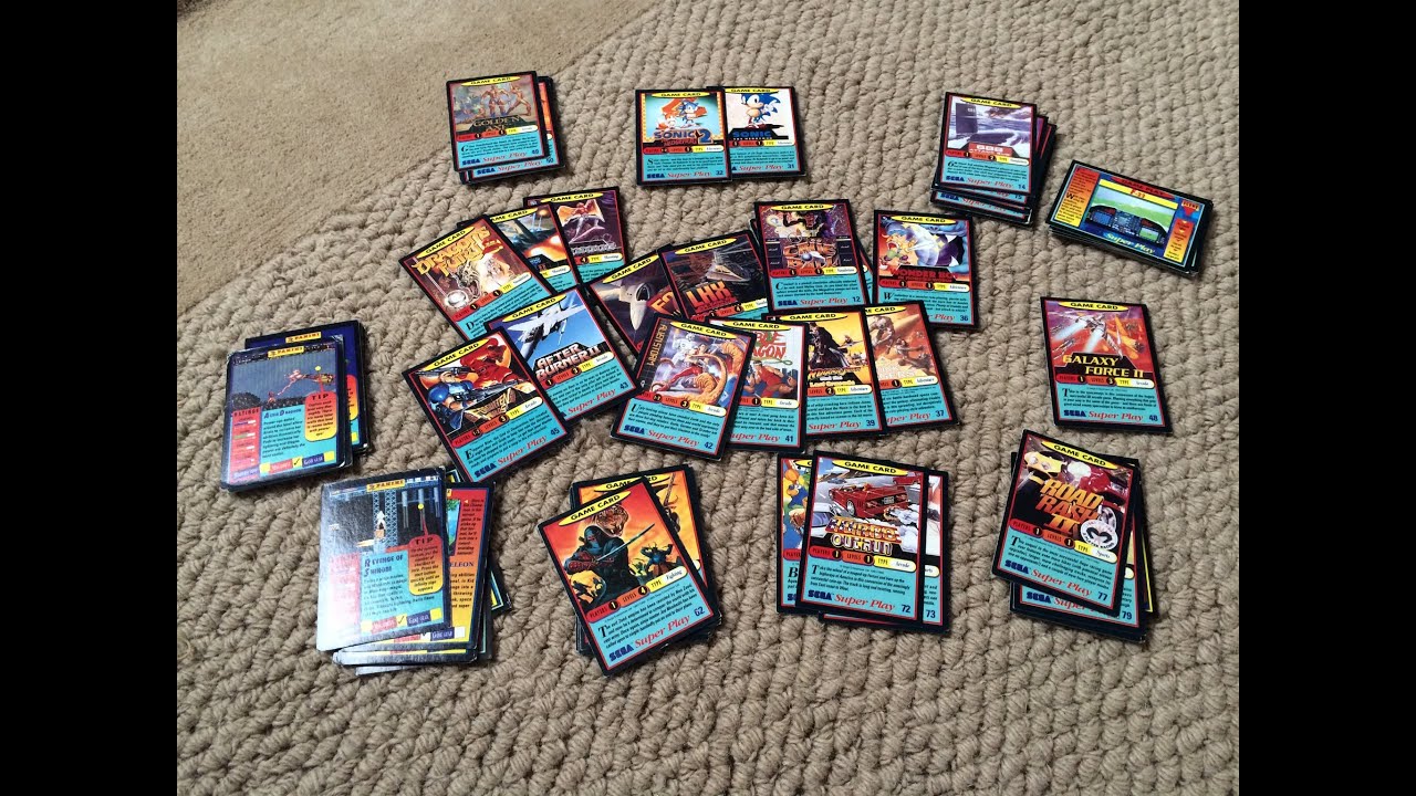 Panini SEGA super play trading game cards - YouTube
