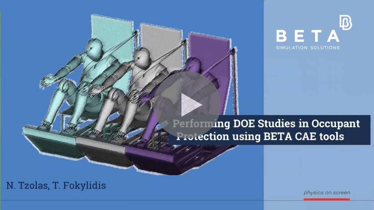 Setting up DOE Studies for Occupant Safety within ANSA and META - YouTube