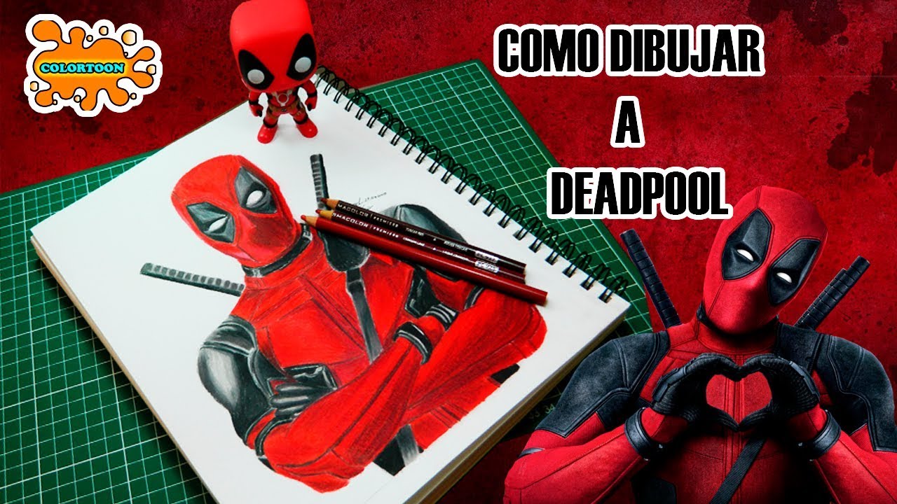 Como dibujar a DEADPOOL / HOW TO DRAW DEADPOOL / COLORTOON - YouTube