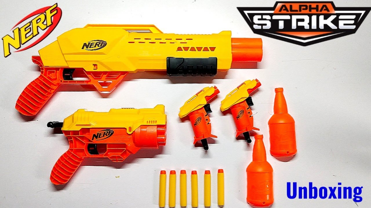 [REVIEW] NERF ALPHA STRIKE Series|Best NERF Gun. - YouTube