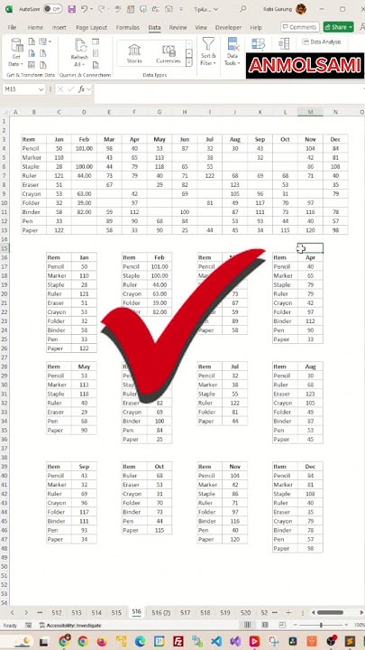 Excel Tips & Tricks | How to Consolidate Data in Excel #exceltips #exceltutorial #shorts # ...