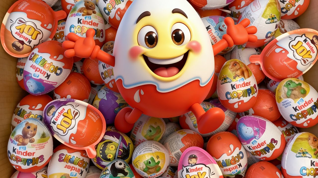 Unpacking Kinder Surprise Eggs | Satisfying cracks Toys and Chocolate ...