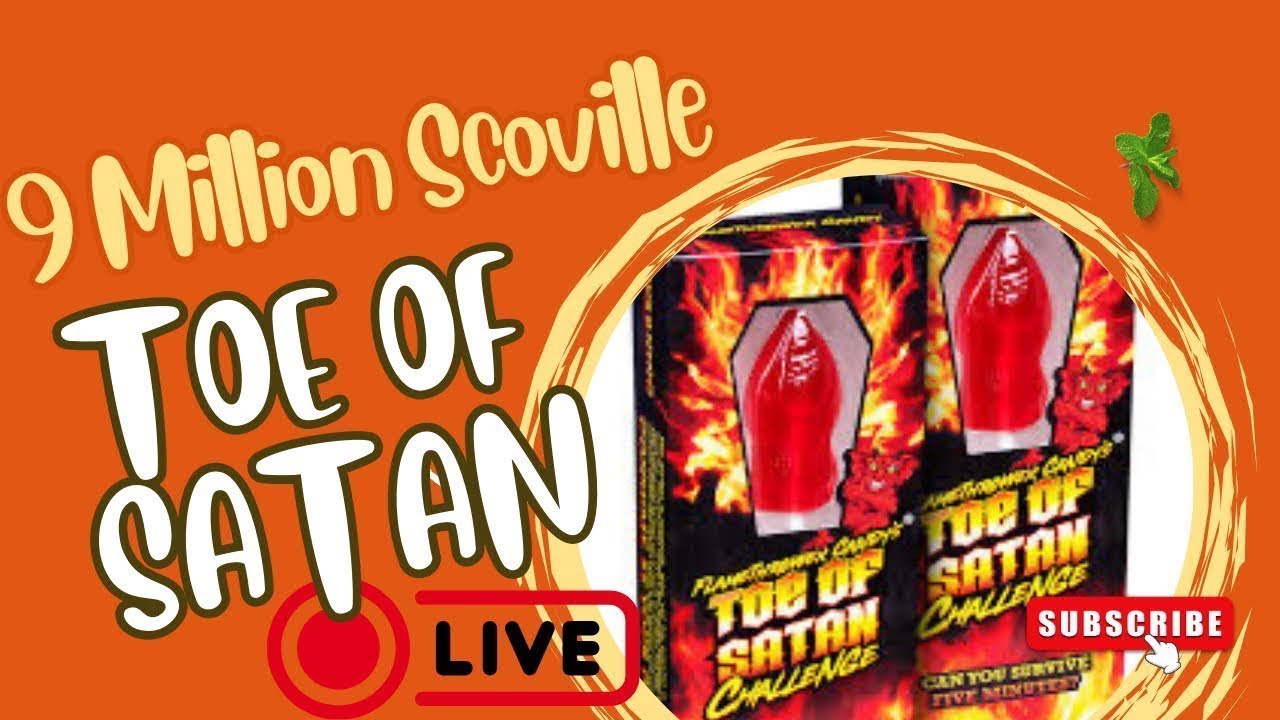 Toe of Satan Challenge- 9 million scoville chilli lollipop - YouTube
