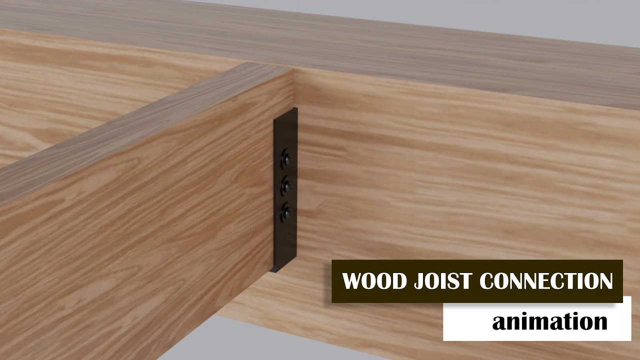 Wood Joist to Beam Connection using Concealed Beam Hanger - YouTube