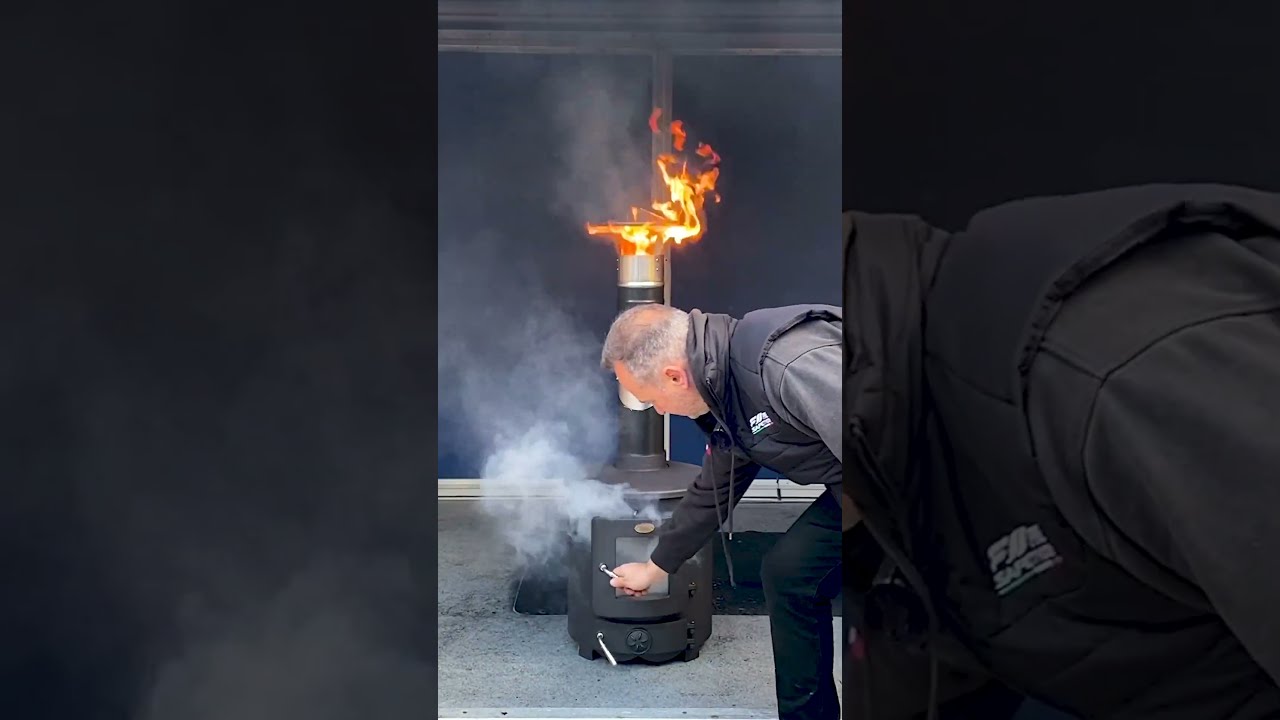 Stopping a Log Burner Chimney Fire Fire Safety Stick Fire Extinguisher