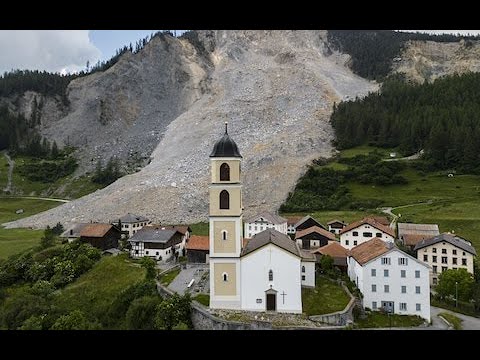 Huge landslide misses Swiss mountain village of Brienz ‘by a hair ...