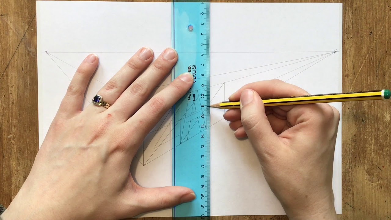 2 Point Perspective Lettering - YouTube