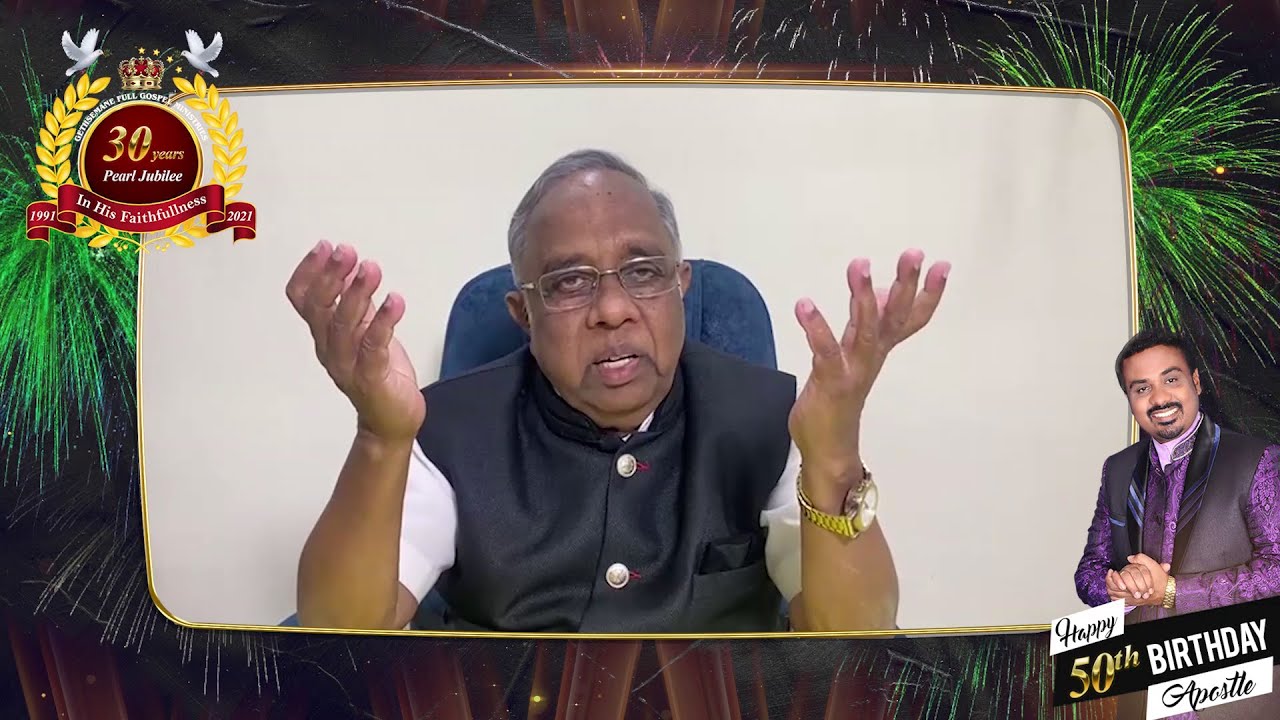 Rev. Vincent Samuel (CCM) Greetings || 30th Anniversary of Gethsemane ...