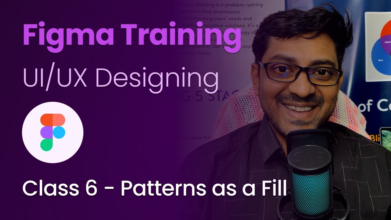 Class 6 - Patterns as a Fill - Figma Training - UI/UX Designing (Hindi ...