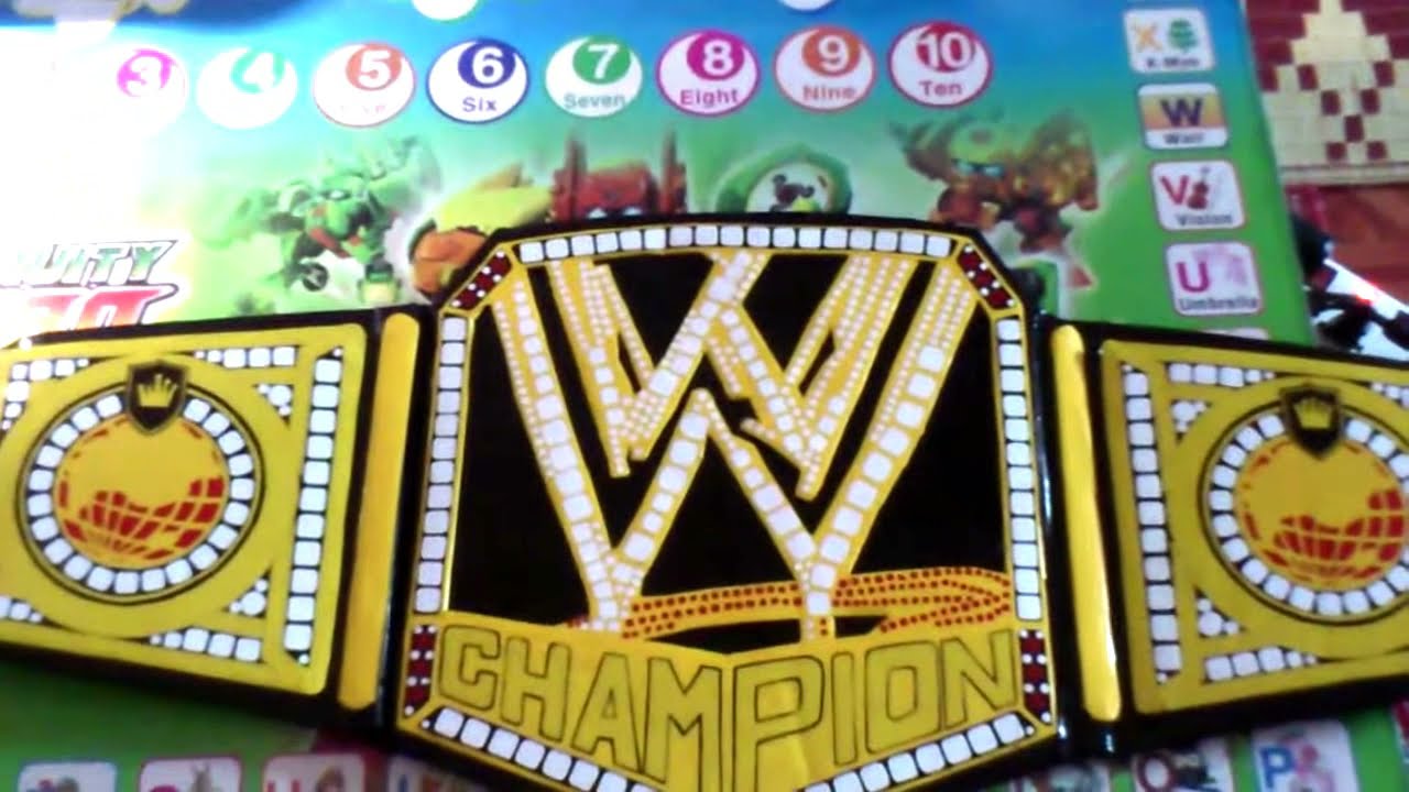 WWE championship belt homemade review - YouTube