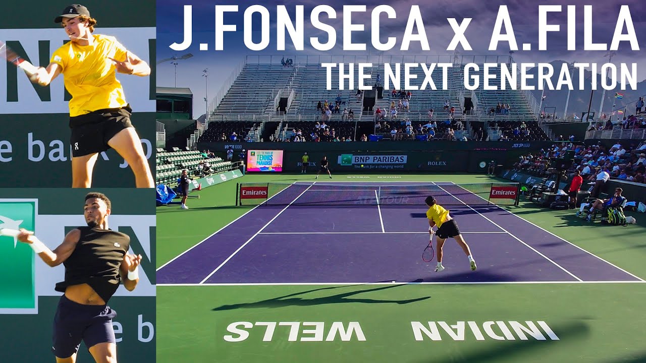 J.Fonseca & A.Fils – Future Tennis Stars Practice [IW2025] - YouTube