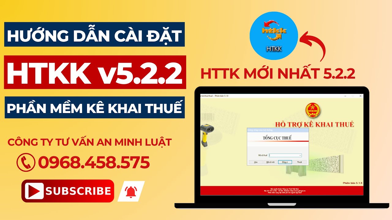 Hướng dẫn Tải, Cài đặt phần mềm hỗ trợ kê khai Thuế HTKK v5.2.2 - YouTube