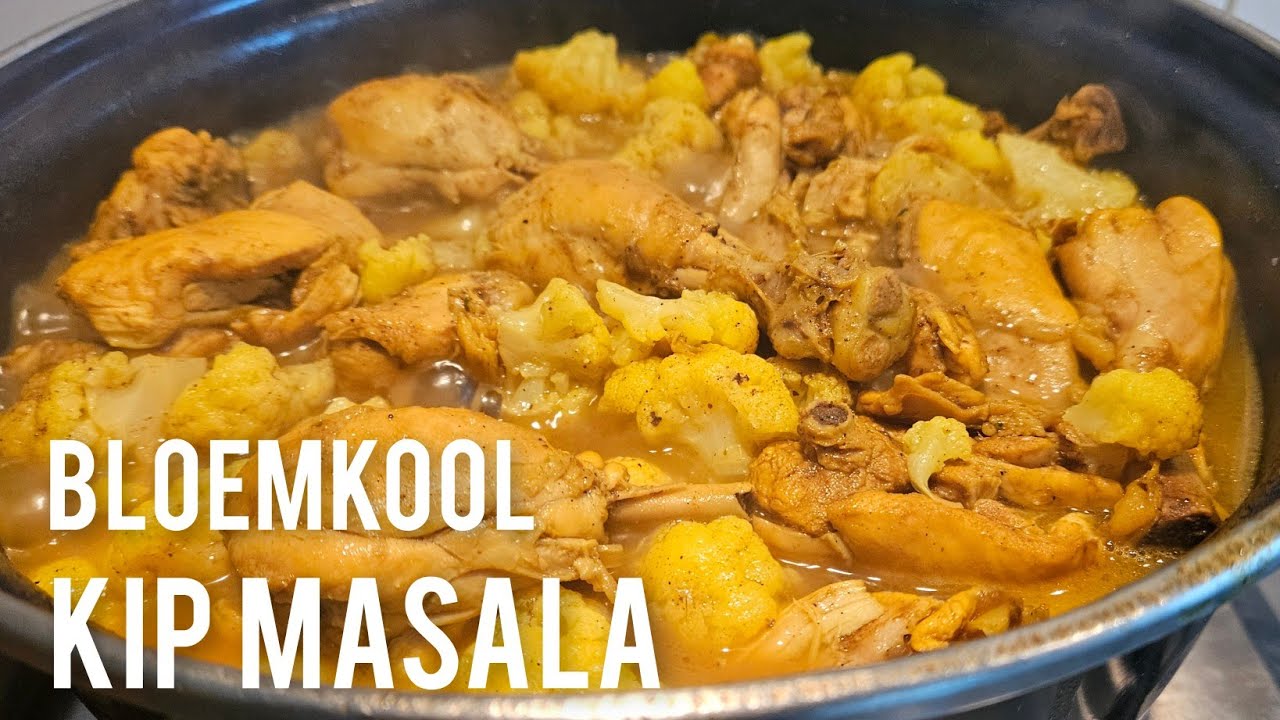 🇸🇷 Surinaamse Kip in masala kerrie met bloemkool|chicken in curry with ...