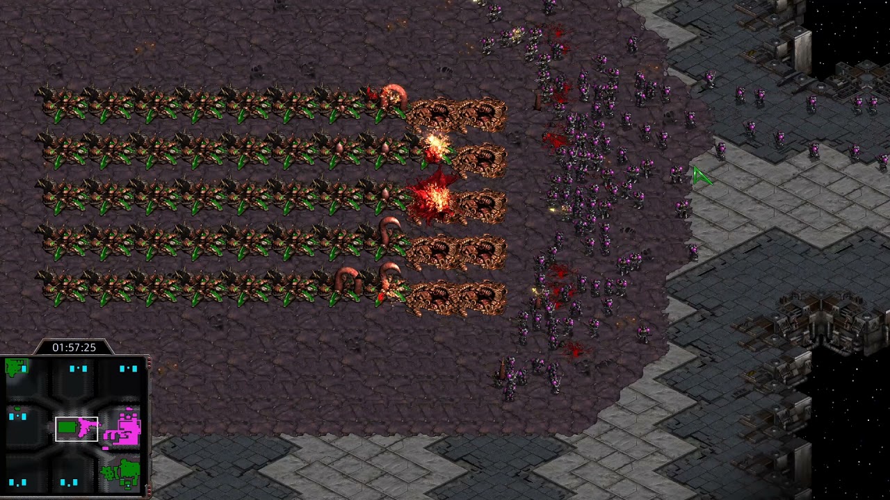 50 Sunken Colonies vs 200 Marines - YouTube