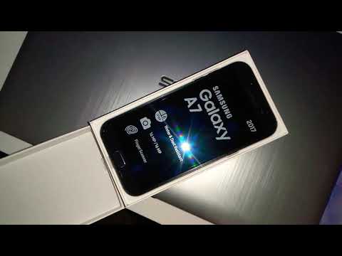 Samsung Galaxy A7 2017 kutu açılışı