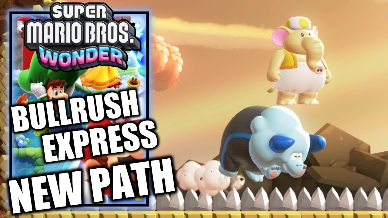 Super Mario Bros Wonder - Open New Path at Bulrush Express - YouTube