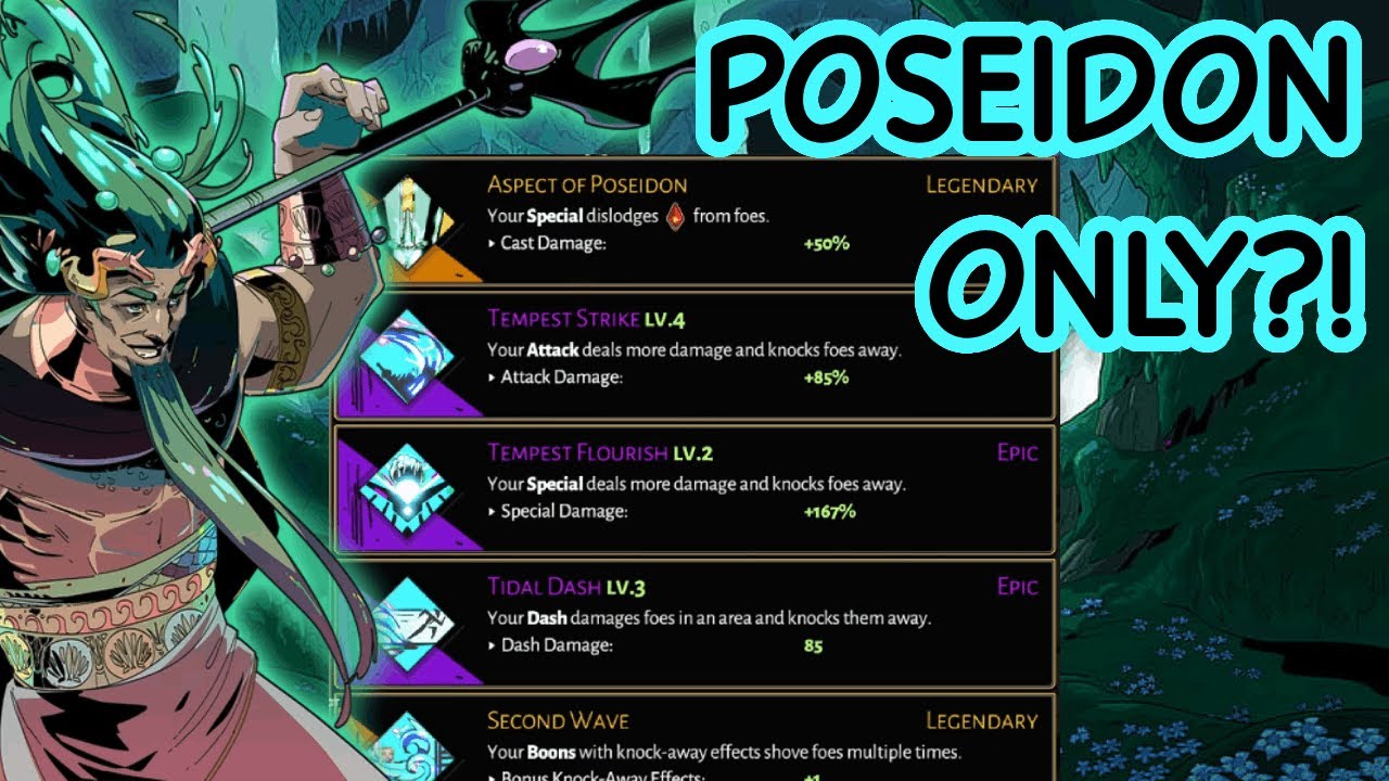 This is what a PURE POSEIDON BUILD looks like in Hades! - YouTube