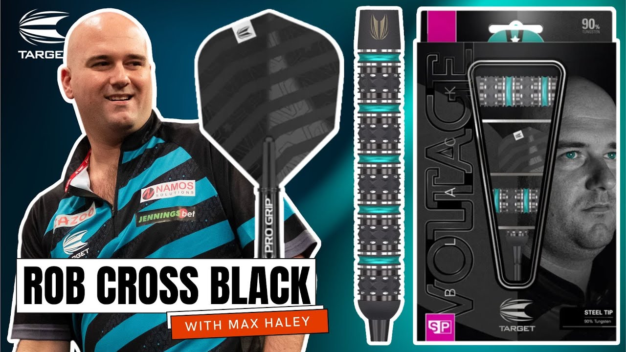 ROB CROSS BLACK EDITION TARGET DARTS REVIEW WITH MAX HALEY - YouTube