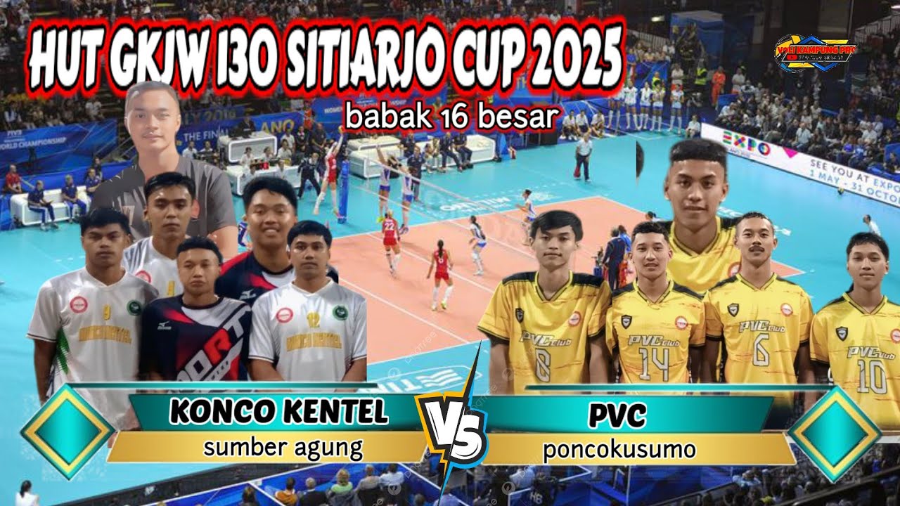 🔴hut GKJW 130 Sitiarjo cup 2025 || KONCO KENTEL 🆚 PVC 🔥💥 - YouTube
