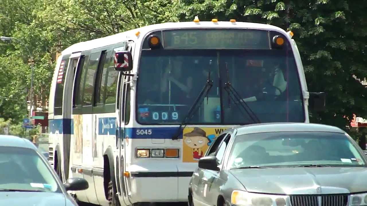 MTA NYCT Bus: 1999 Nova-RTS B45 Bus #5045 at Albany Ave-St.Johns Place ...