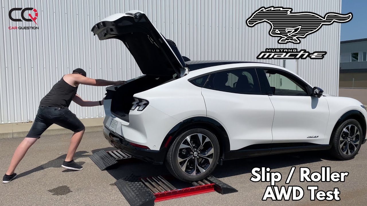 Ford Mustang Mach-E eAWD Slip / Roller Test | Great until... - YouTube