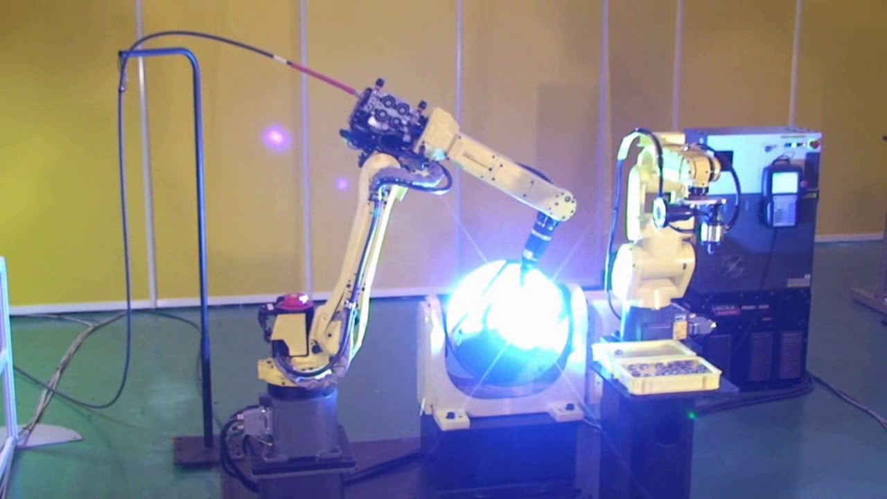 Robotic Welding and Handling with Vision - YouTube