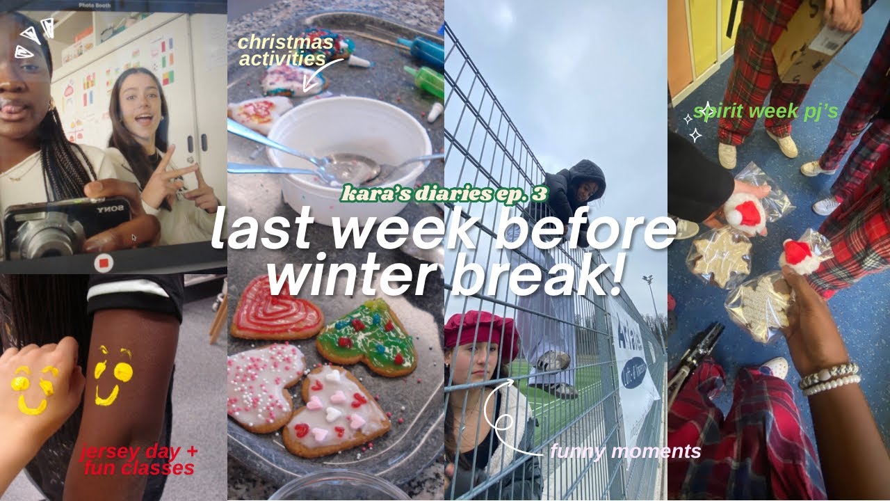 LAST WEEK BEFORE WINTER BREAK 🗓️ *spirit week, christmas activities ...