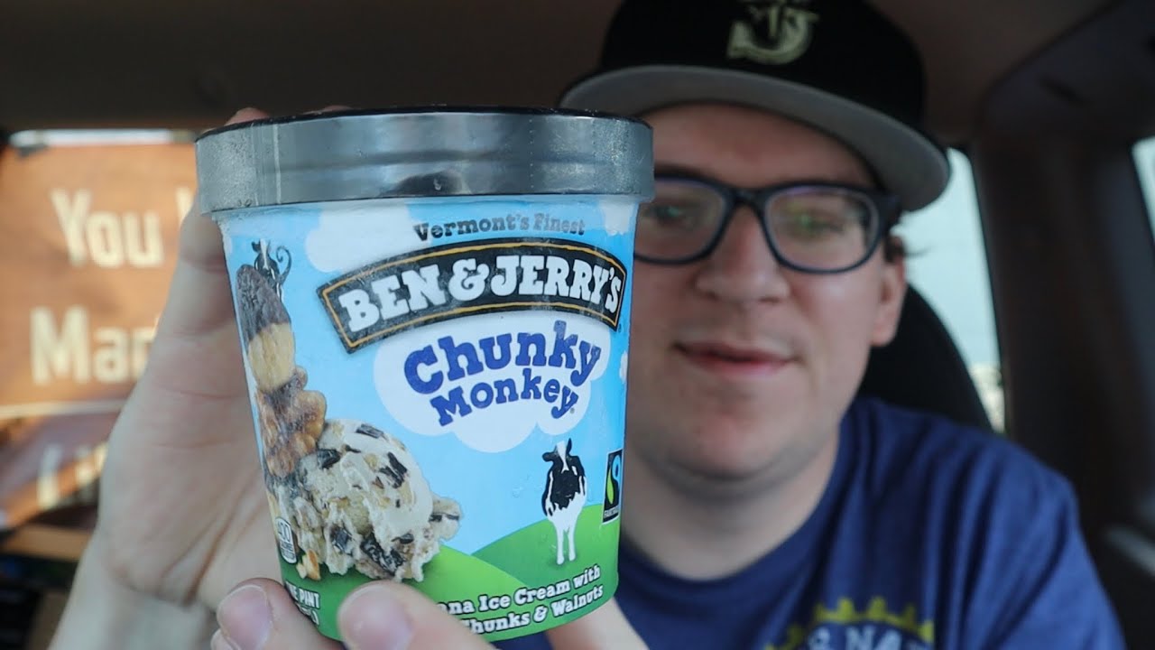 Ben & Jerry’s chunky monkey ice cream review - YouTube