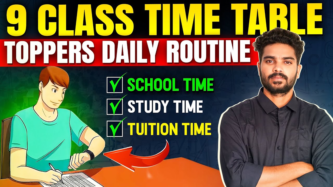Best Timetable for Class 9 in Telugu | Toppers Time Table for 9 class ...