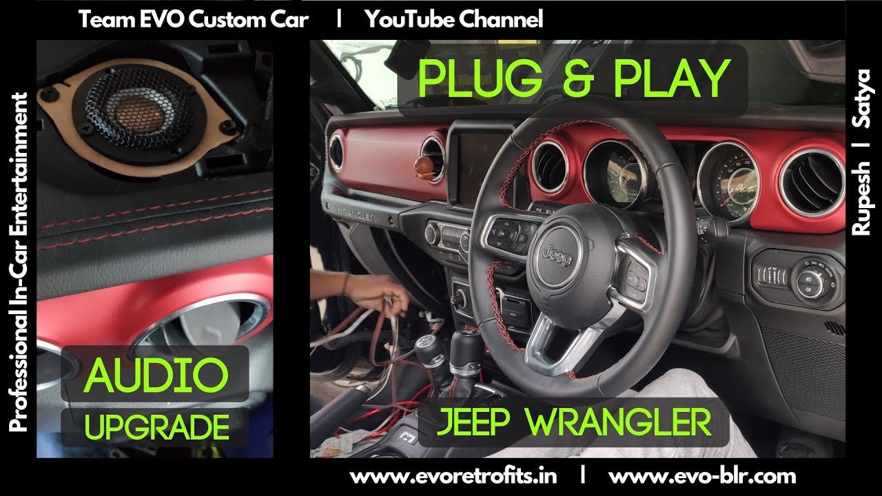EVO CUSTOM CAR: 2021 Jeep Wrangler Car Audio Full Upgrade demo by ...