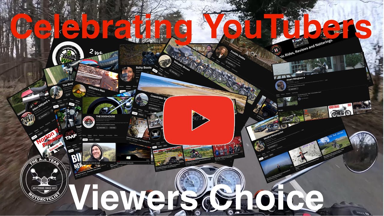 Your Choice of Motorcycle YouTube Channels 2024 - Celebrating ...