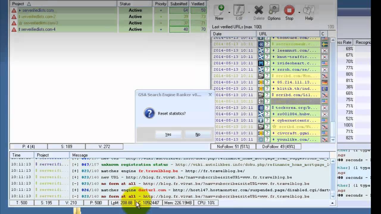 GSA SER List - Boost Your LPM and VPM 500+ www.SERVerifiedlists.com ...
