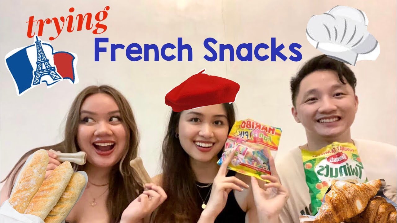 trying french snacks (and dog food?!) for the first time! - YouTube