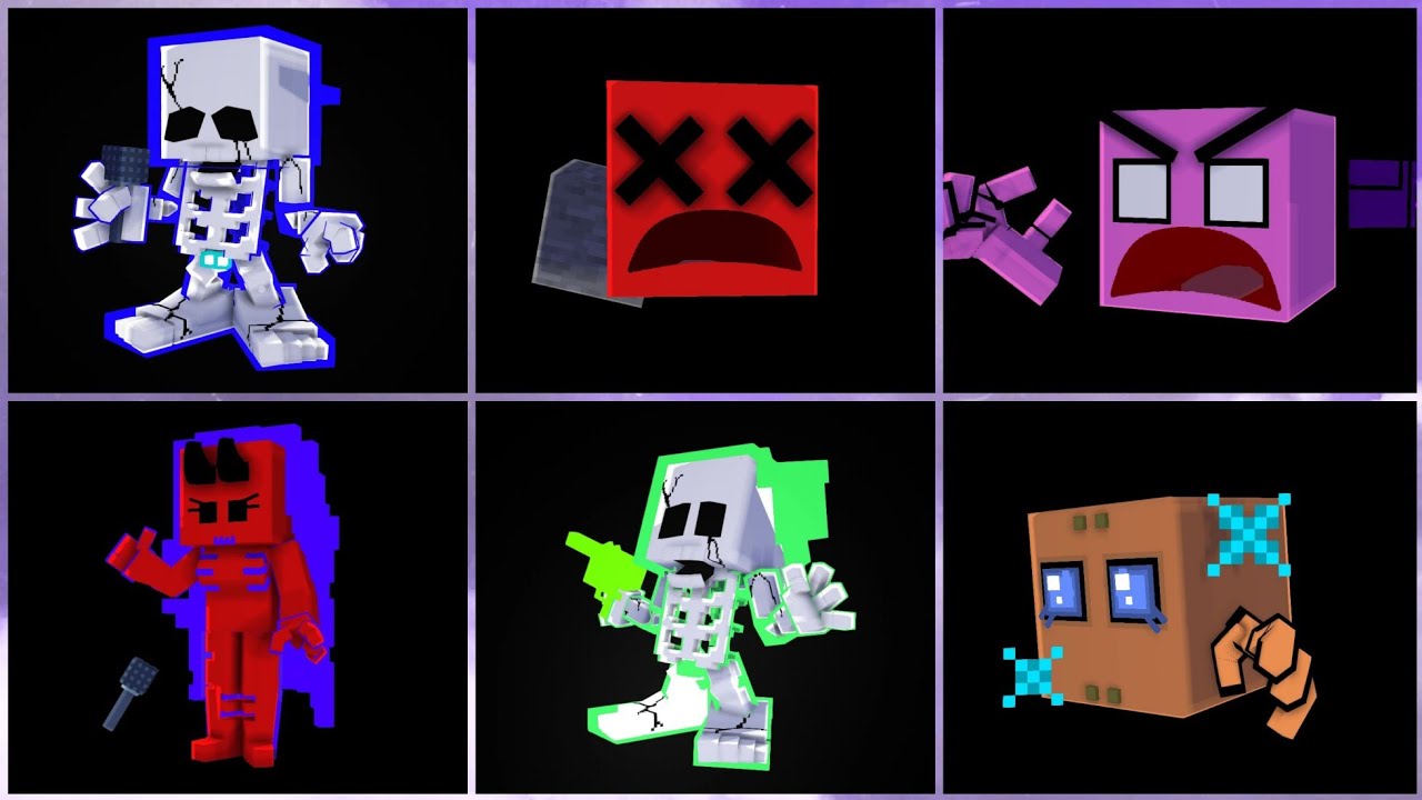 FNF Game Over Screen | Gameplay VS Minecraft Animation | VS Fire In The ...
