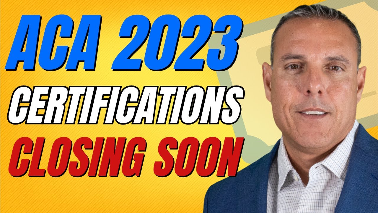 Last chance to get ACA 2023 certification! Don't miss out, registration ...