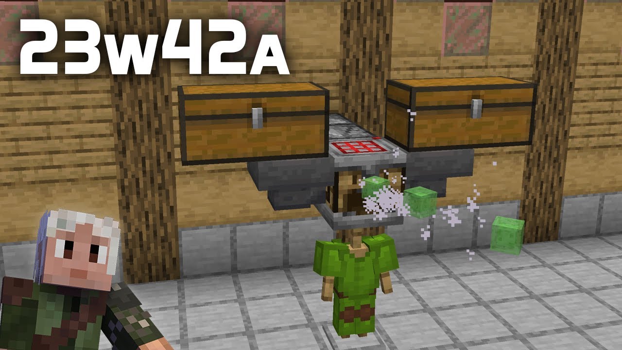 News in Minecraft Snapshot 23w42a: The Crafter! - YouTube