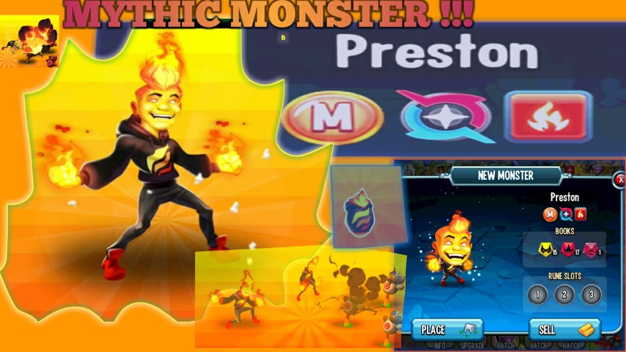 HATCHING AND FEEDING | MYTHIC MONSTER | PRESTON | MONSTER LEGENDS ...