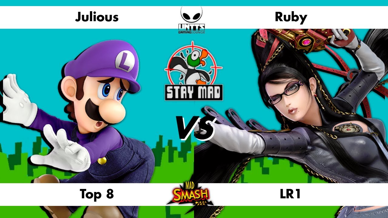 Julious (Luigi) vs Ruby (Bayonetta) | Top 8 LR1 | Stay MAD Monthly #6 ...