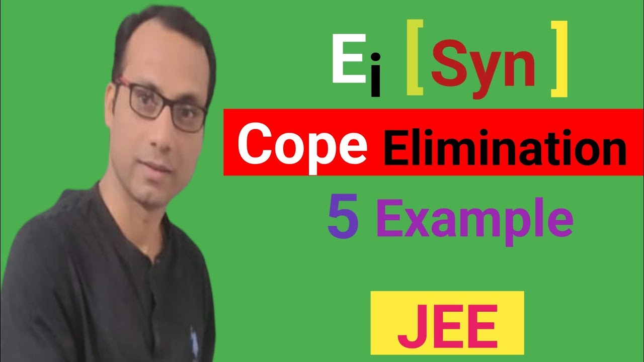 Ei elimination (syn elimination ) intramolecular elimination reaction ...