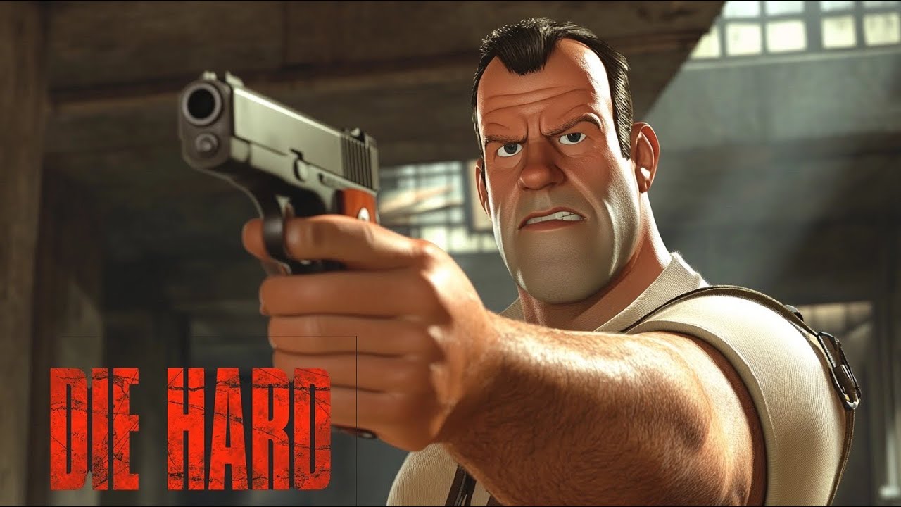 DIE HARD Movie Trailer Reimagined As a Pixar Animated Film - YouTube
