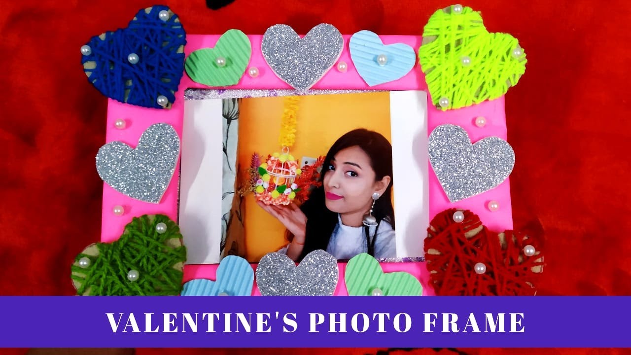 How To Make Photo Frame/ Valentine's day DIY gift - YouTube