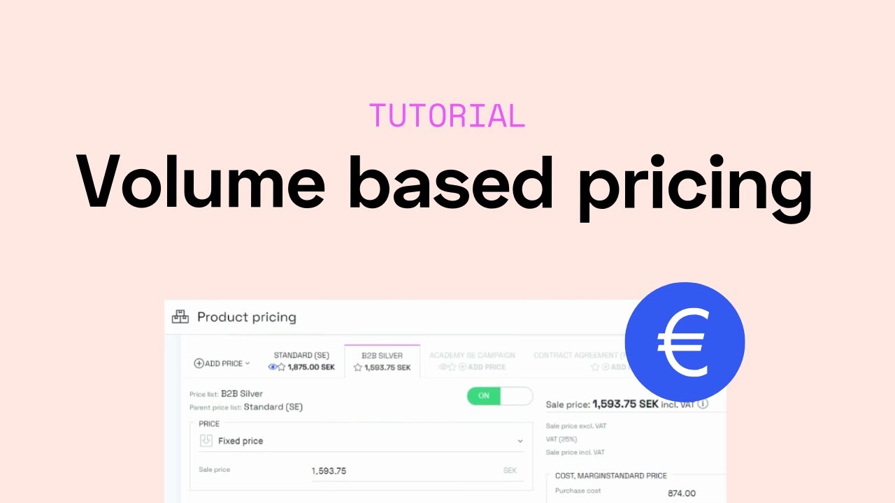 Volume based pricing - YouTube