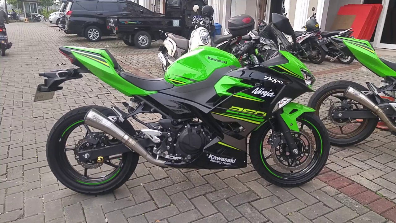 Suara Knalpot R9 GP Stainless Full System Kawasaki New Ninja 250 2018 ...