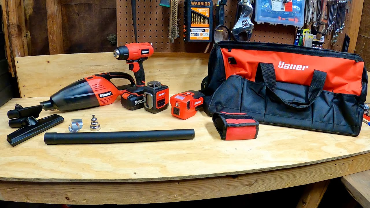 Buying some unique Bauer 20v cordless tools! - YouTube