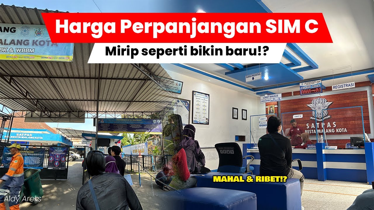 CARA PERPANJANG SIM BESERTA BIAYA NYA || DI KOTA MALANG - YouTube