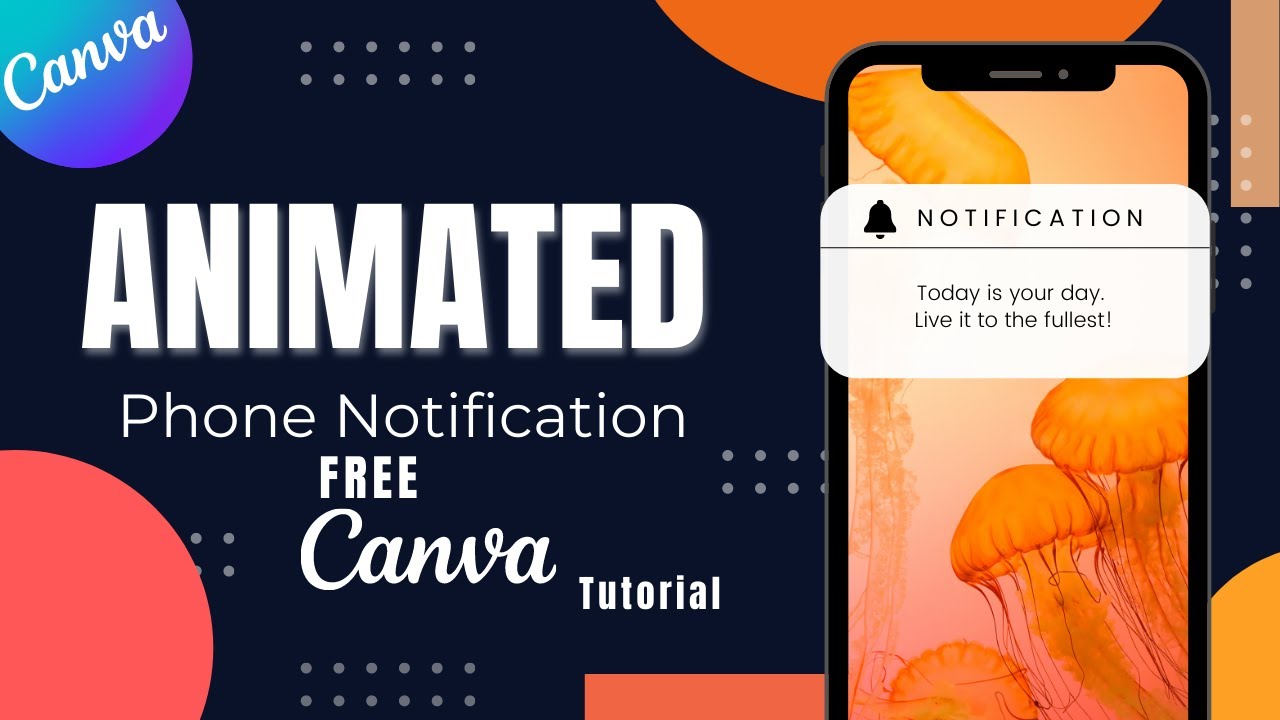 Aesthetic & realistic PHONE NOTIFICATION Animation MOCK UP | Canva FREE ...