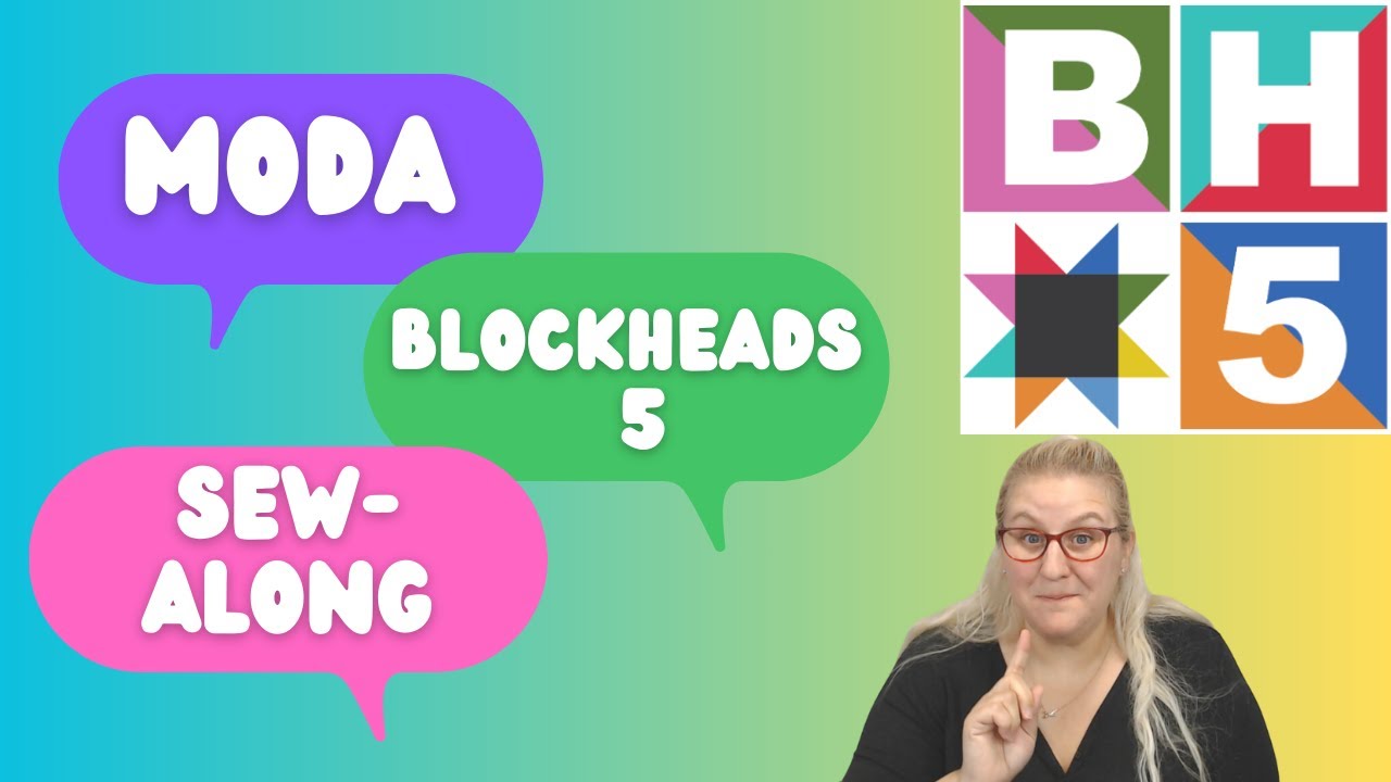 MODA Blockheads 5 Sew Along - Week 1 of Part 1! #quilting #sewalong #moda - YouTube