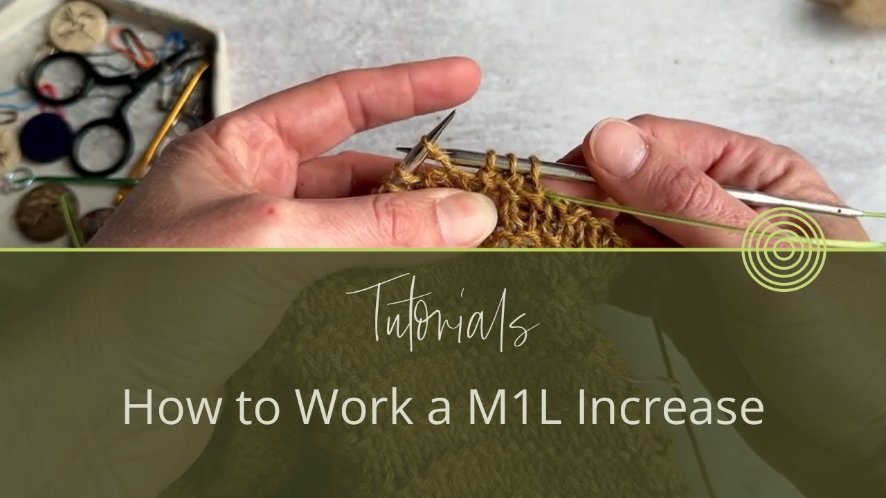 How to Make a Left Leaning Knitting Increase (M1L) | Carol Feller ...
