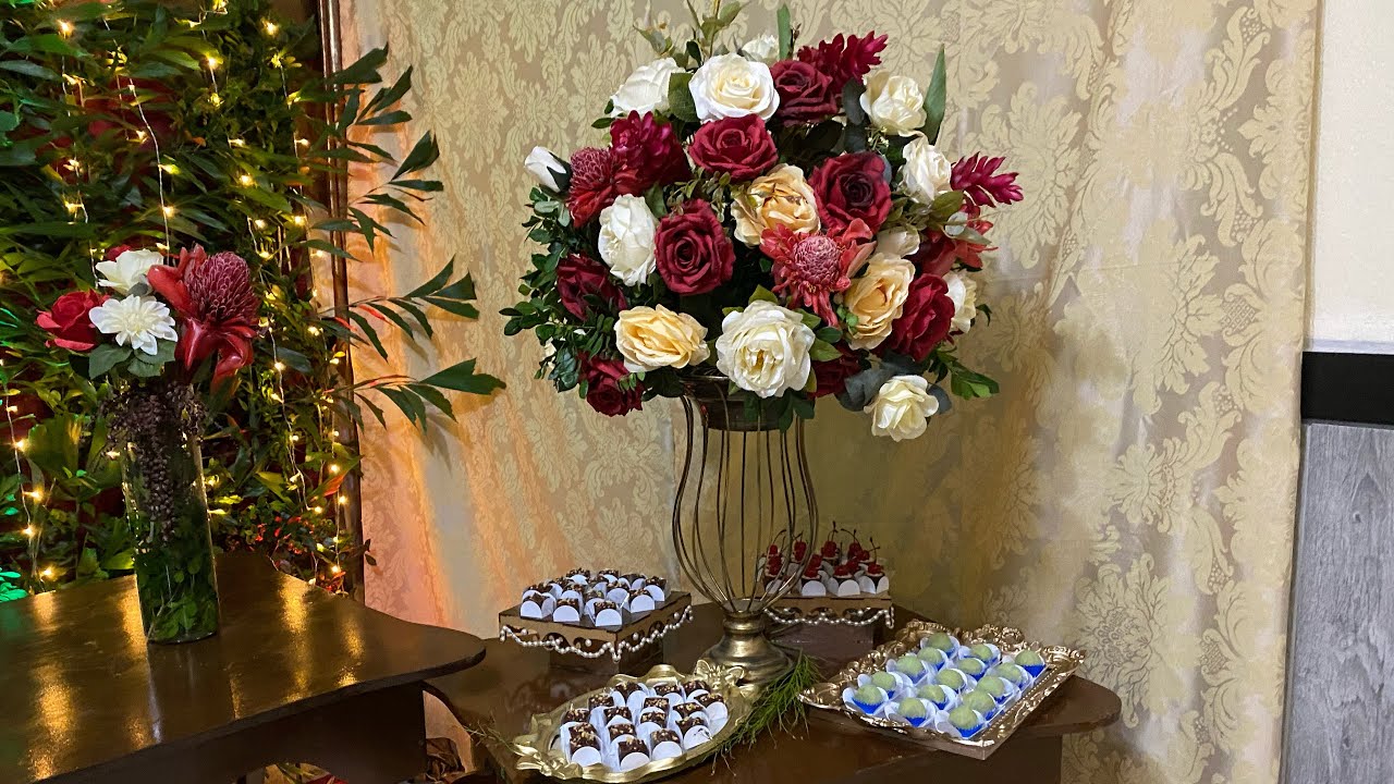 Decoração De Casamento Na Cor Marsala - YouTube